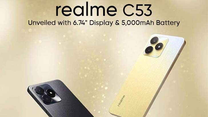Realme C53 Unleashed; Brings 33W SuperVOOC Charging with 90Hz LCD ...