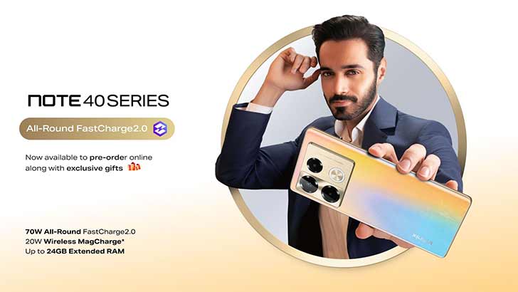 Take Charge with Infinix NOTE 40 series fore fronting a 20W Wireless ...