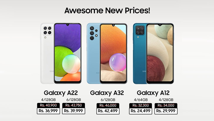 Samsung Galaxy A32 Galaxy A22 And Galaxy A12 Prices In Pakistan