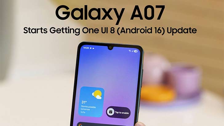 Galaxy A07 Receives One UI 8 x Android 16 Update with October 2025 ...