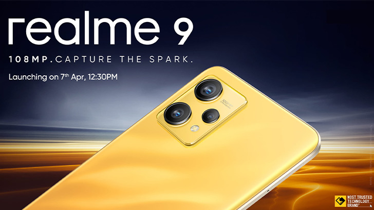 Realme 9 4G to Go Official on April 7 with 108MP Samsung Camera ...
