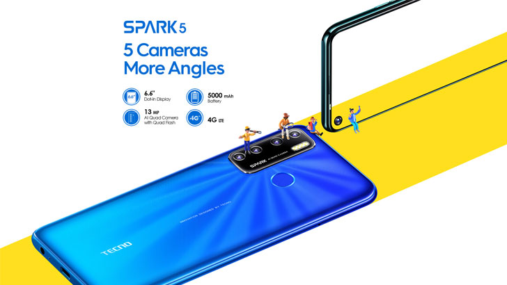 Tecno Spark 5 Goes Official; An Entry-Level Smartphone with Quad ...
