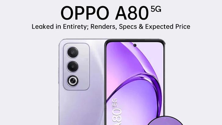 Oppo A80 5G Leaked in Entirety; Legit Renders, Full Specs, and Price ...