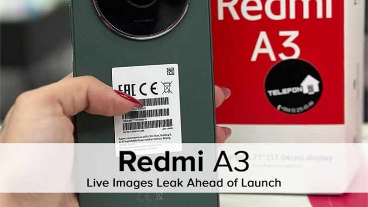 Xiaomi Redmi A3 Live Images Gone Viral; Bigger Display, Circular Camera ...