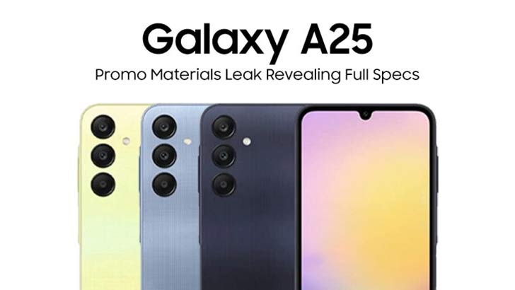 Samsung Galaxy A25; Promo Materials Leak Unveiling the Full Hardware ...