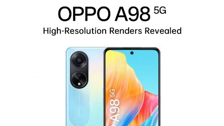 Oppo A98 5G Emerges on Web with High-quality Renders; Design Highlights ...