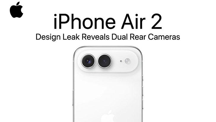Apple iPhone Air 2 Surfaces with a Design Mockup; Shows Dual Rear ...