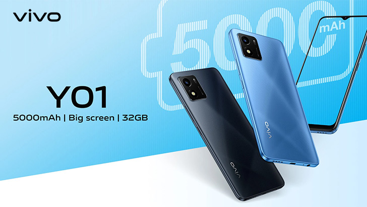 Vivo Y01 Officially Announced With Entry-level Specs; Long Battery Life ...