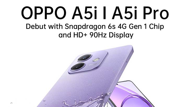 Oppo A5i & A5i Pro Debut with HD+ 90Hz Display and Snapdragon 6s 4G Gen ...