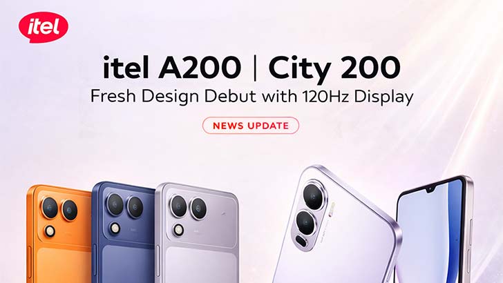 Itel A200 Series & City 200 Debut with New Design, 120Hz Screen, and ...