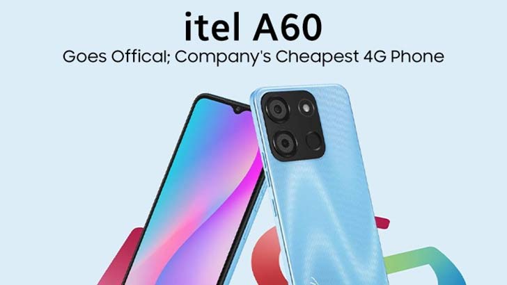 iTel A60 Goes Official with 6.6-inch Display; Company's Cheapest 4G ...