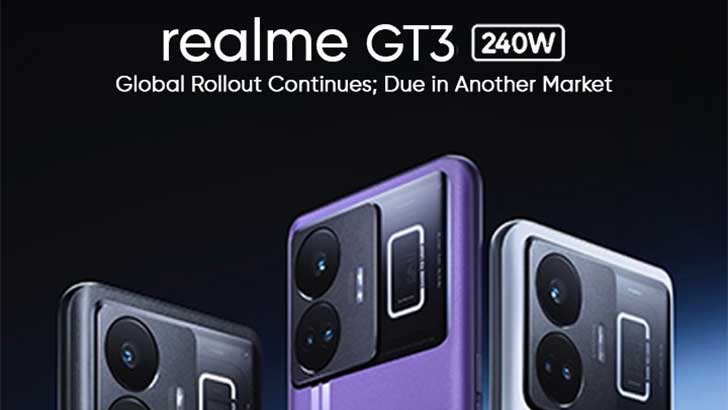 Realme GT 3 5G 240W Global Rollout Continues; To Launch in Another ...