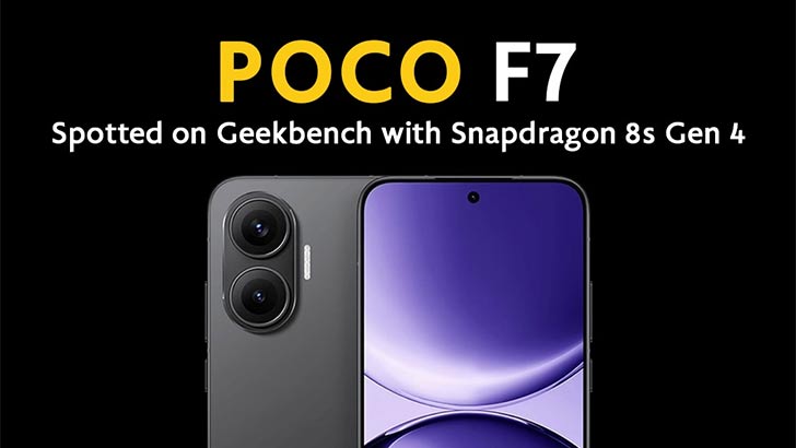 Xiaomi Poco F7 Geekbench Listing Confirms 12GB RAM & Snapdragon 8s Gen ...