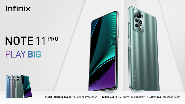 Infinix Note 11 Pro Announced with Telephoto Camera, Gaming Chip, and ...