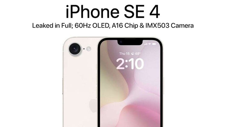 Apple iPhone SE 4 Leaked in Full; 60Hz OLED, A16 Bionic Chip, and ...