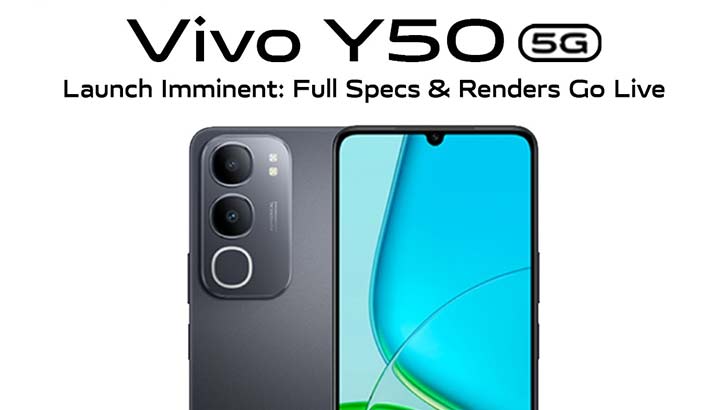 Vivo Y50 5G Full Specs and Press Renders Leak Ahead of Alleged July 18 ...
