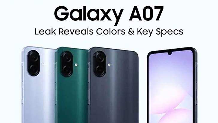 Samsung Galaxy A07 Surfaces with Key Specs and Color Options Before Launch - WhatMobile news