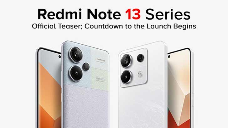 Xiaomi Redmi Note 13 Series Official Teaser; Countdown to the Launch ...