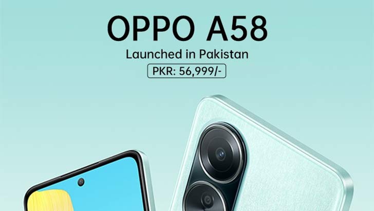 Oppo A58 Launched in Pakistan; Full-HD Plus Display, 50MP Camera, and ...