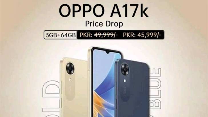 Oppo A17k Price in Pakistan Slashed by Rs 4,000; Here is the New Price ...