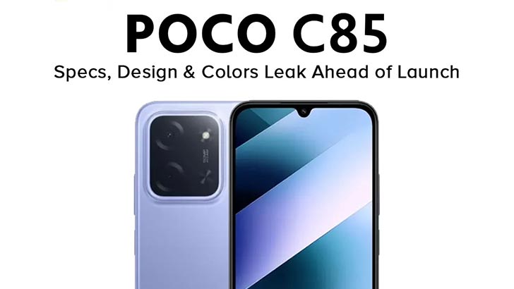 Xiaomi Poco C85 Exposed with Specs, Design, and Color Options Ahead of Launch - WhatMobile news