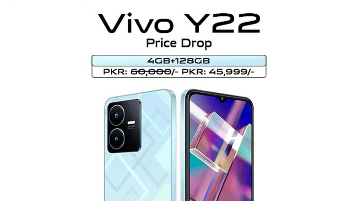 Vivo Y22 (4/128GB) Price in Pakistan Dipped by Rs 14,000; See the New ...