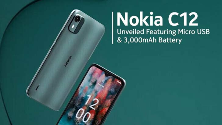 Nokia C12 Unveiled With Ancient Design and Specs; HD+ LCD, Solo Camera ...