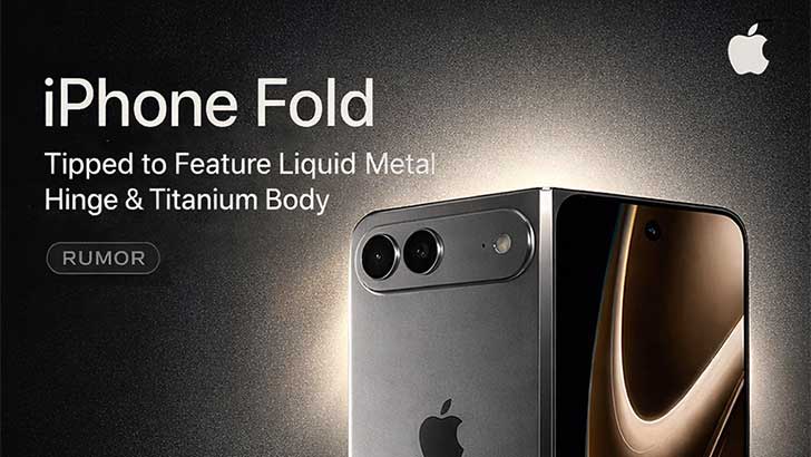 Apple iPhone Fold Tipped to Feature Liquid Metal Hinge for Better ...