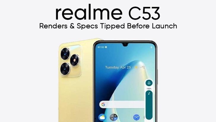 Realme C53 Boasts an Engaging Design; Renders and Specs Tipped Before ...