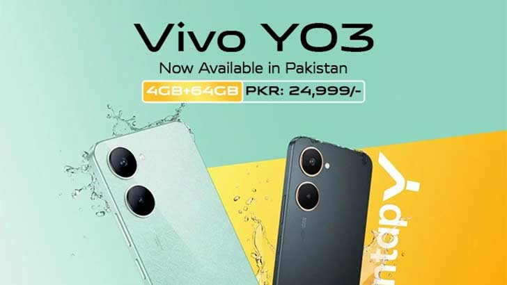 Vivo Y03 (4/64GB) Launches in Pakistan with 90Hz Display, 5000mAh Cell ...