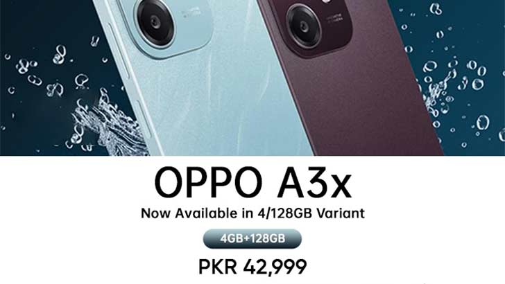 Oppo A3x Rolls Out a New 4/128GB Variant in Pakistan with a Higher ...