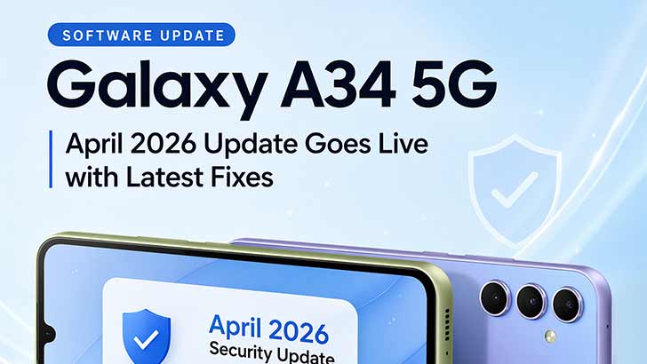 Samsung Galaxy A34 April 2026 Update Goes Live with Latest Security ...