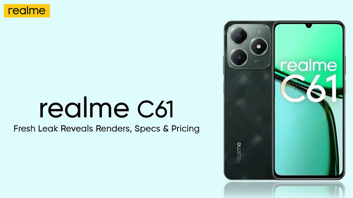 Realme C61 4G in a Foray of Leaked Specs, Renders, and Pricing; Here's ...