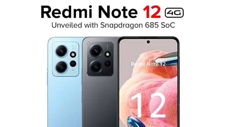 Redmi Note 12 4G Unveiled with a New Snapdragon 685 SoC, 120Hz AMOLED ...