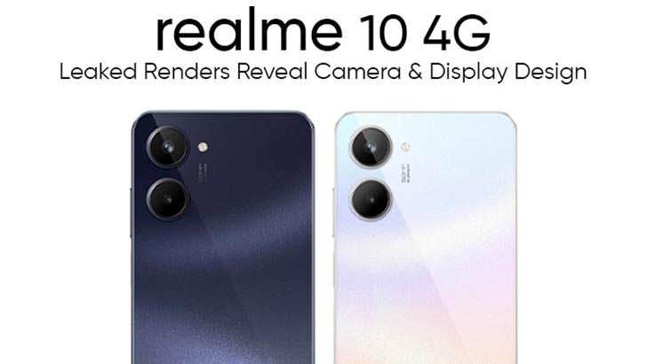 Realme 10 4G New Renders Showcase Relatively Smaller Screen than its 5G ...