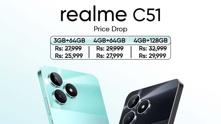 Realme C51 Prices Slightly Adjusted in Pakistan; Rs 2,000 Discount on ...