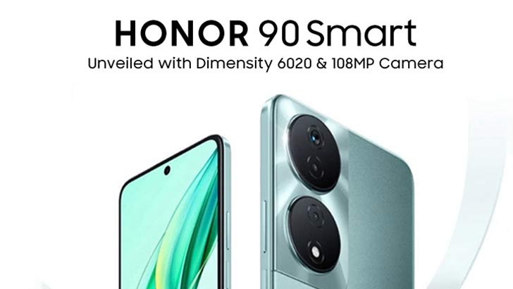 Honor 90 Smart Discreetly Launched in Europe; 108MP Camera, Dimensity ...
