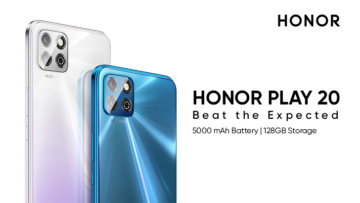 Honor Play 20 Announced with Entry-level Specs, Four Color Options, and ...