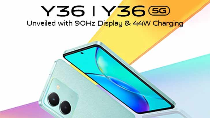 Vivo Y36 4G and Y36 5G Break Cover; Launched with 90Hz Displays and 44W ...