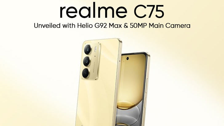 Realme C75 Unveiled with Helio G92 Max, 50MP Camera, and 6000mAh ...
