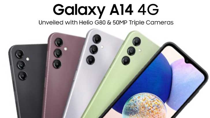 Samsung Galaxy A14 4G-Version Unveiled; 6GB RAM, Helio G80 SoC, and ...