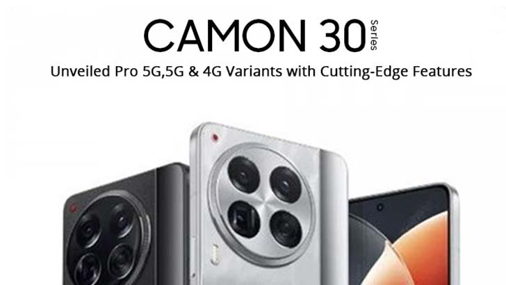 Tecno Camon 30 Pro 5G, Camon 30 5G, and 4G-enabled Camon 30 All ...