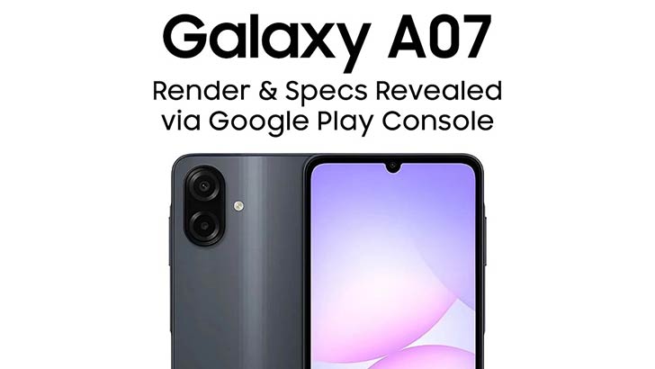Samsung Galaxy A07 Listed on Google Play Console with Official Render ...
