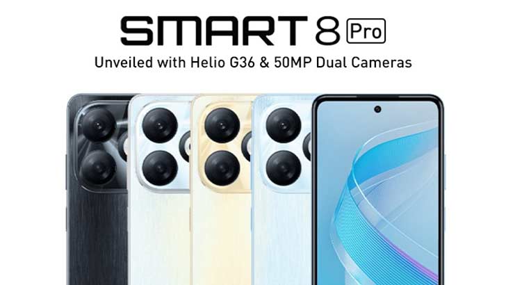 Infinix Smart 8 Pro Goes Official with Helio G36 Engine, 50MP Camera ...