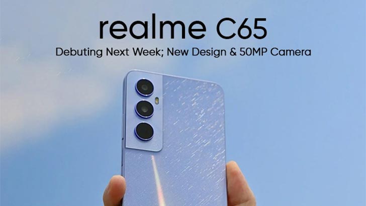 Realme C65 Set to Launch Next Week with a Unique but Familiar Samsung-esque Design - WhatMobile news