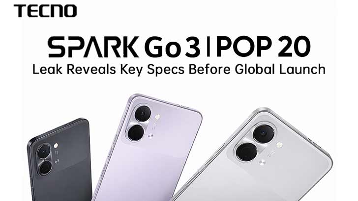 Tecno Spark Go 3 (Pop 20 4G) Surfaces with Battery, Display, and Camera ...