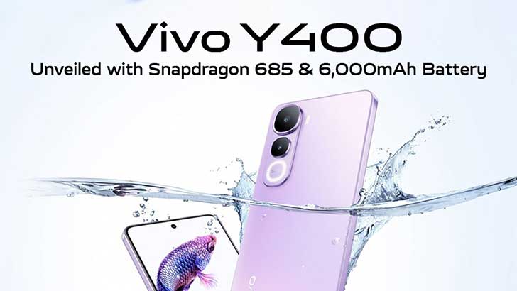 Vivo Y400 4G Debuts with Old Snapdragon 685 Chip and 6000mAh Battery ...
