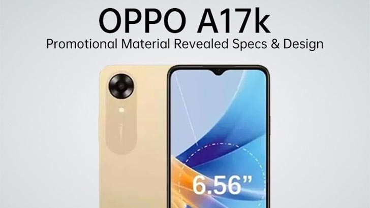 OPPO A17k Leaked Promo Posters Highlight Design and Detailed ...